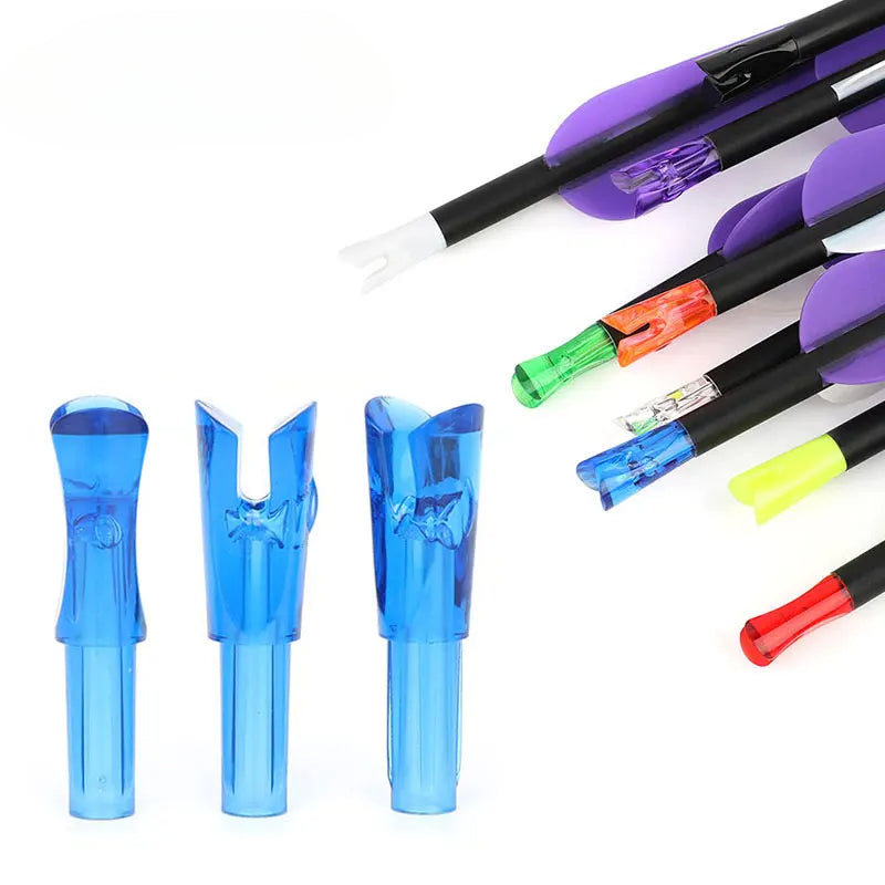 50 pçs seta nock para id 6.2mm eixo de seta pc seta cauda arco recurv ...