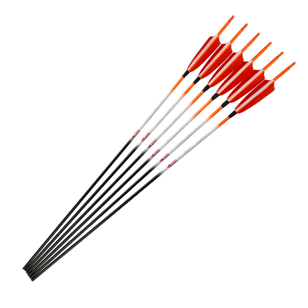 Archery Horseback Arrows fast speed nocks real feathers carbon shaft ...