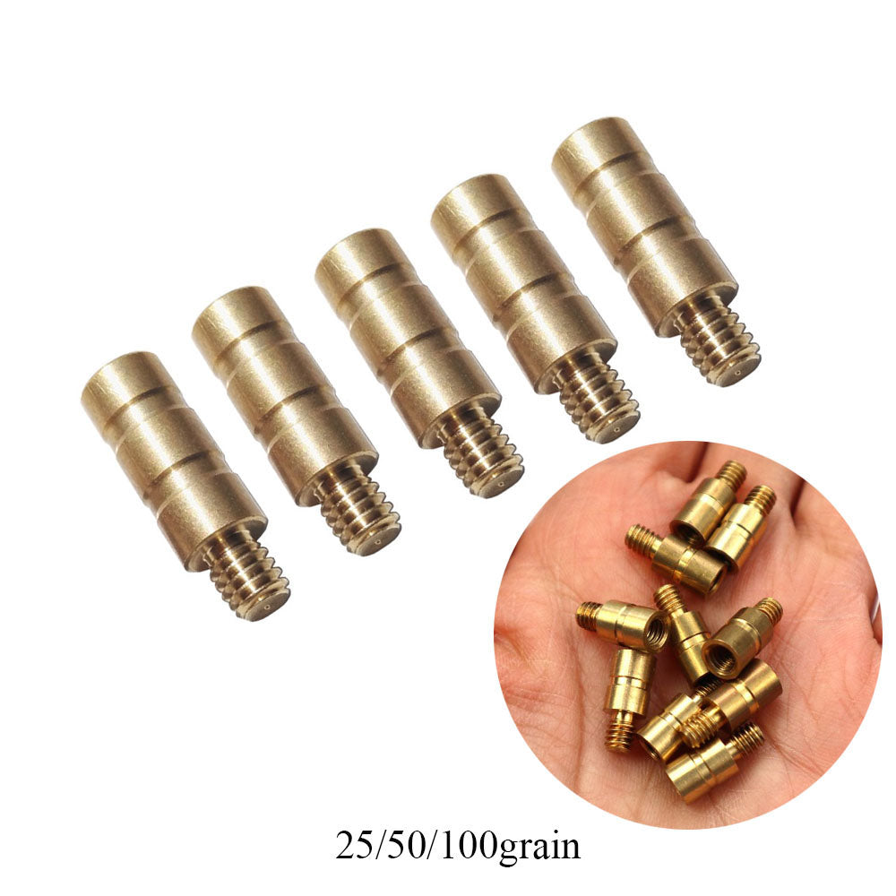 12pcs Copper Arrow Insert Additional Weight Bob-weight Counterweight ...