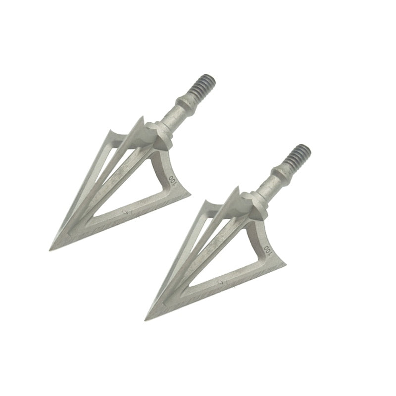 3PCS Archery Fixed 3 Blade 100Grain Broadhead Sharp Hard Arrowheads S ...