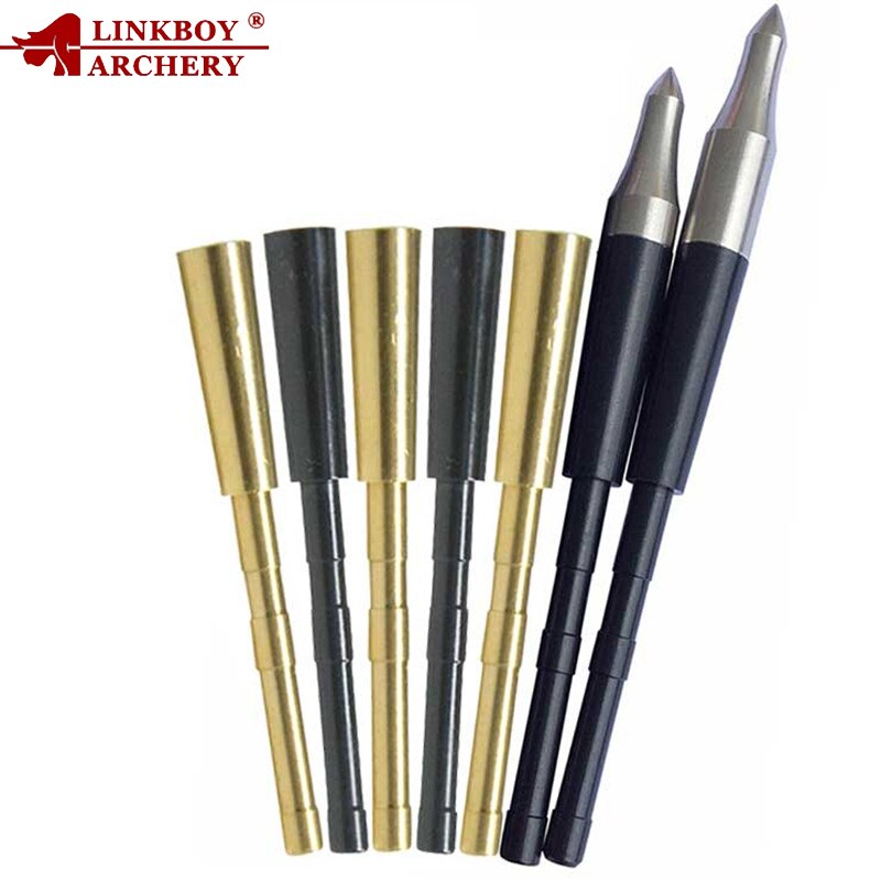Linkboy Archery Aluminum/Copper Connector Arrow Insert For ID 4.2mm ...