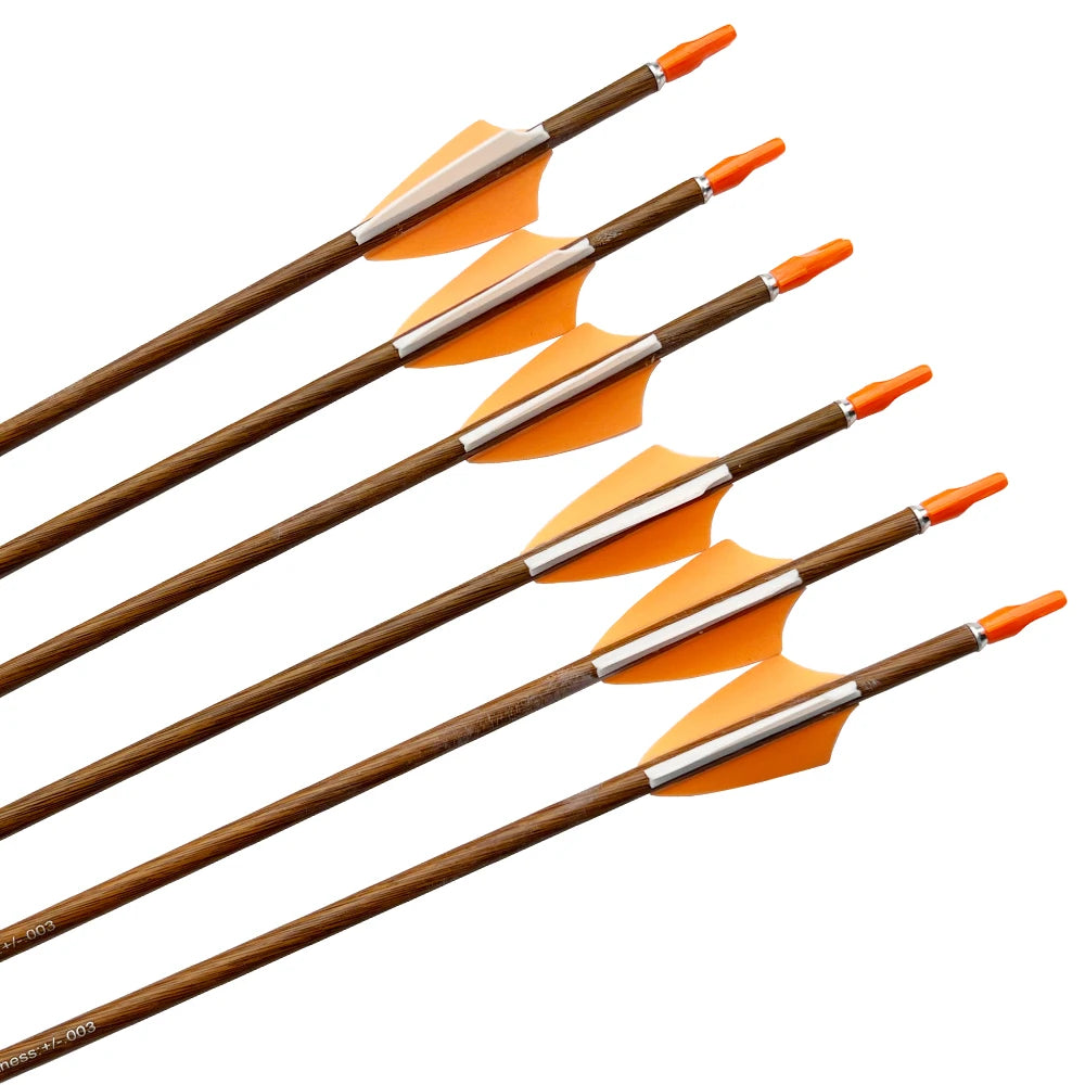 Archery Carbon Arrows SP500-1300 ID4.2mm 80gr Tips Arrow Plastic Vane ...