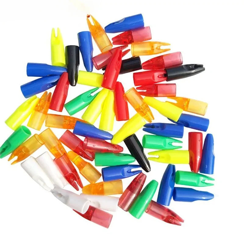 100Pcs Archery Arrow Nock Nocks For 8mm Wood Bamboo Arrow Shafts DIY ...