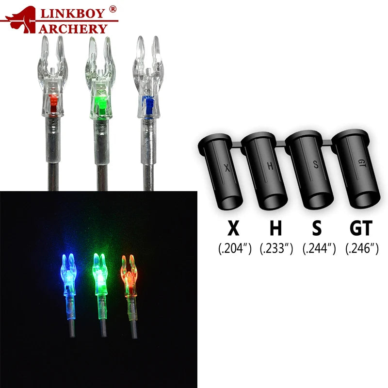 3PCS 4.2mm Lighted Nocks for Mini Crossbow Bolts with .165 .204 .233 ...