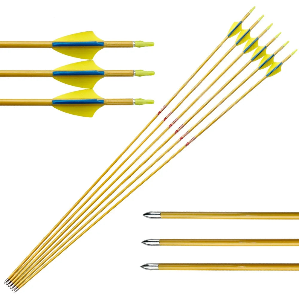 Pure Carbon Arrows Bamboo Skin, 1.75Inch,Plastic Vanes, Recurve Bow ...