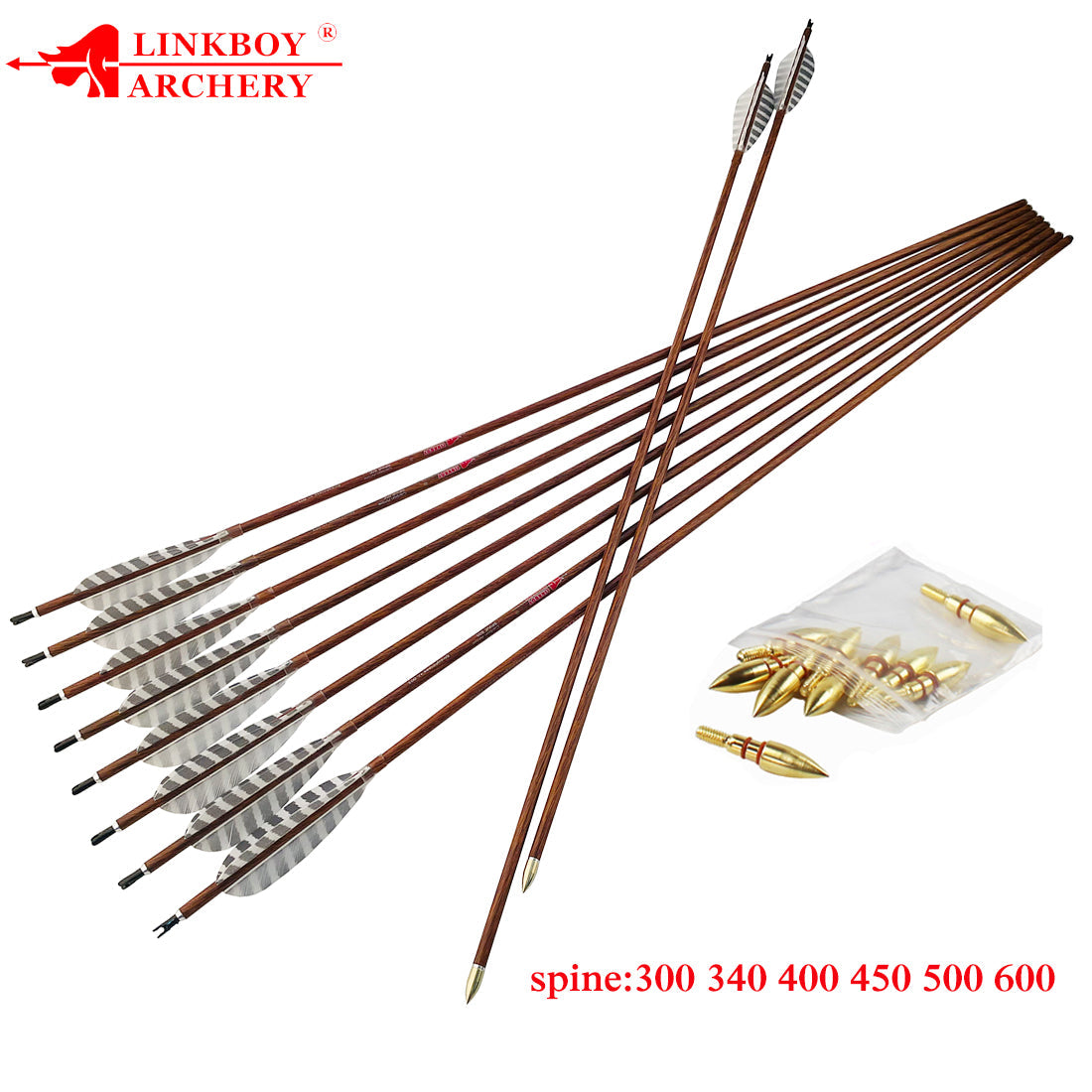 Linkboy Archery Hunting Bow and Arrow Carbon arrow Shaft 300 400 450 ...