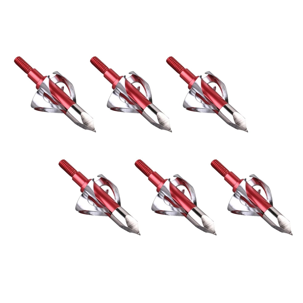 6PCS Arrow Broadheads 100grain Arrows Tips for Arrows Archery Hunting ...